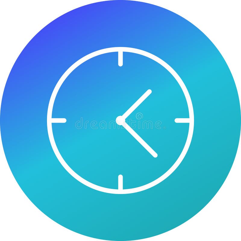 Illustration Clock Icon for Personal and Commercial Use. Stock ...