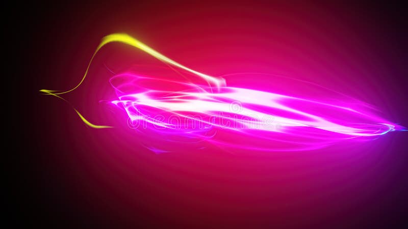 Illustration - Close-up of Abstract Red Light Trail Against Black ...