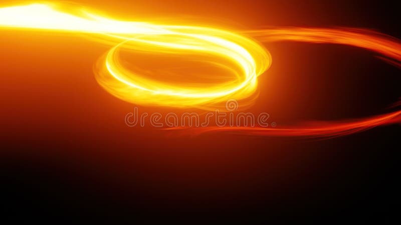 Illustration - Close-up of Abstract Red Light Trail Against Black ...