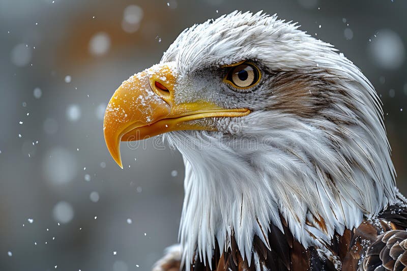 Illustration of Close Up of an Eagle Head, High Quality, High ...