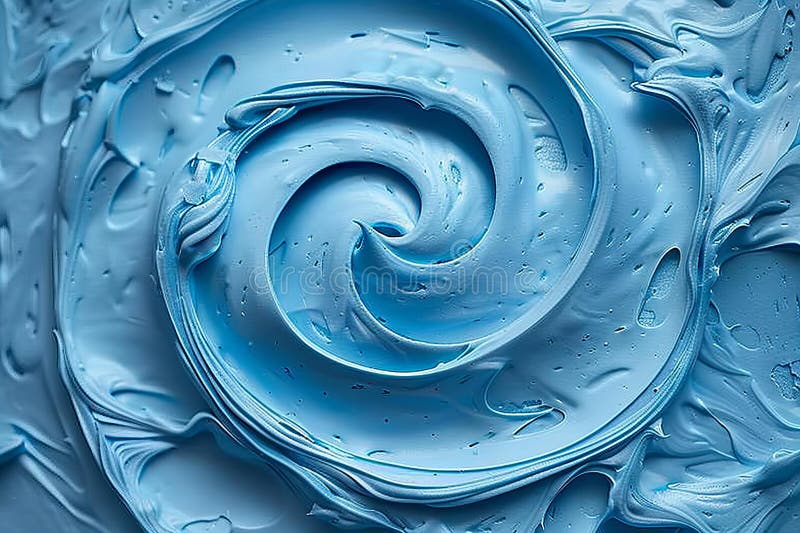 A Close Up Image of Blue Icing with a Swirl, High Quality, High ...