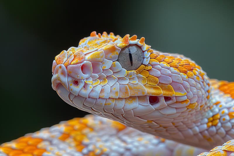 Illustration of Close Up Image of Head of a Snake, High Quality, High ...