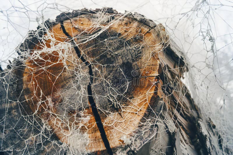 Close Up of a Tree Stump with Cracks and Scratches on it Stock ...