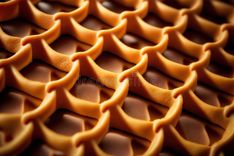 Close Up View of a Waffle Texture, Abstract, Textures Stock ...