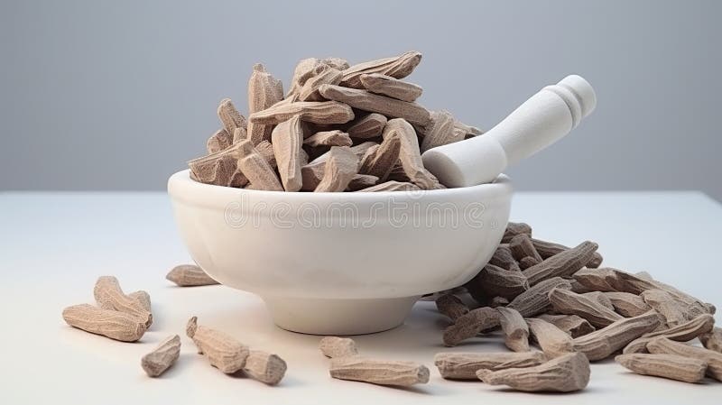 Illustration of Closeup of Dry Arjuna Barks Terminalia Arjuna Bark ...