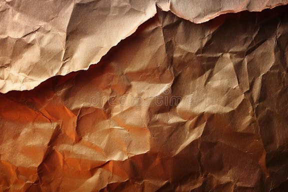 A Closeup of the Texture of Copper Paper, with Soft Lighting and a ...