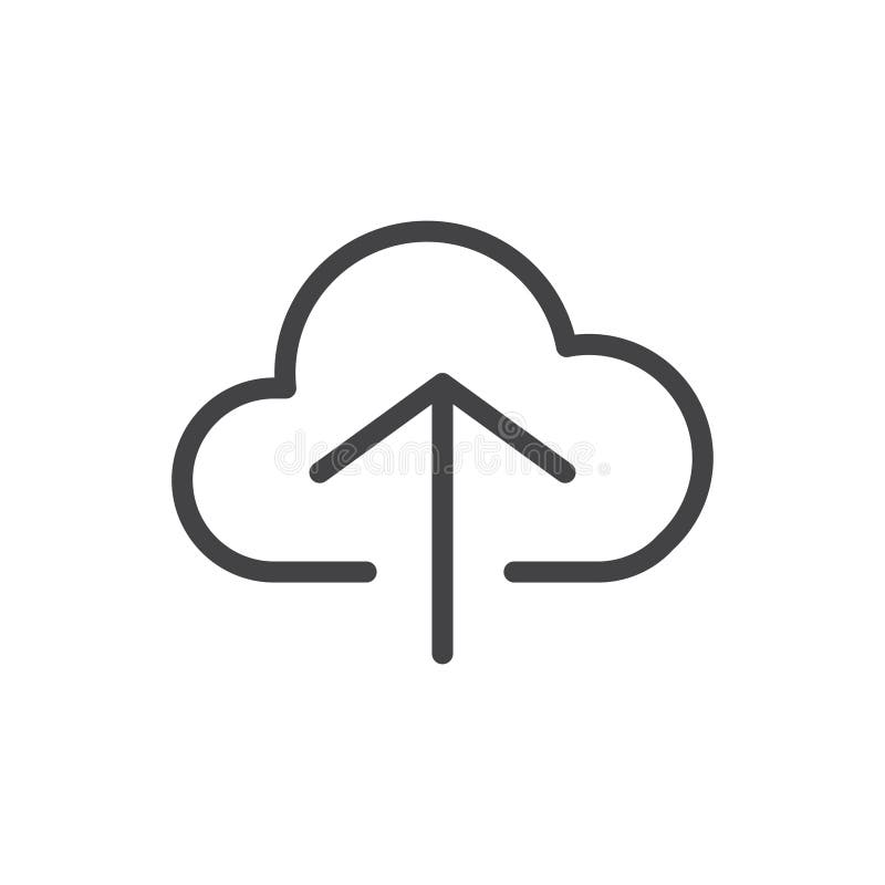 Illustration of Cloud Storage Icon Stock Illustration - Illustration of ...