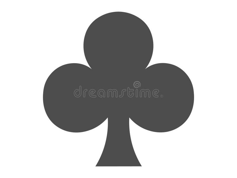 Illustration of a Clover Icon (club Mark) Stock Illustration ...
