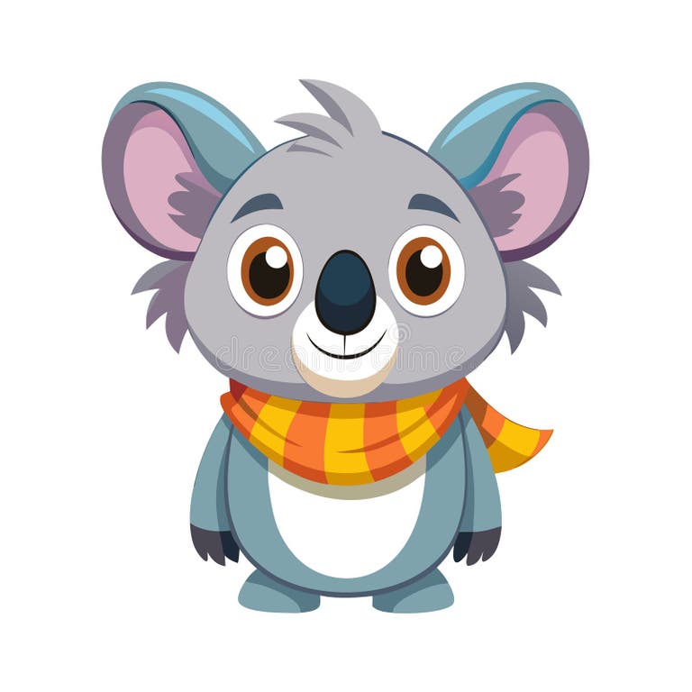 Coco the Cuddly Koala Charming Character Design Stock Vector ...