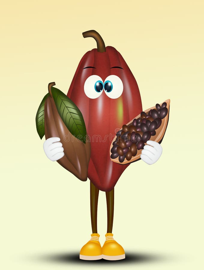 Illustration of Cocoa Cartoon Stock Illustration - Illustration of ...
