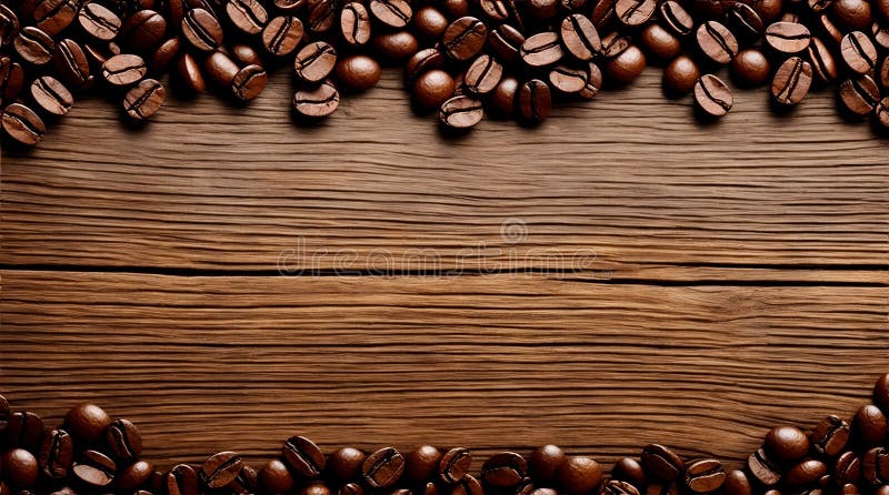 Illustration of Coffee Beans, Full Frame, Background. Generative AI ...