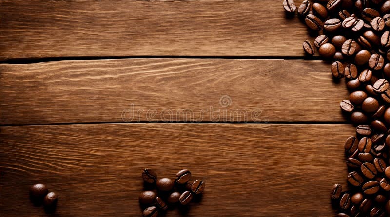 Illustration of Coffee Beans, Full Frame, Background. Generative AI ...
