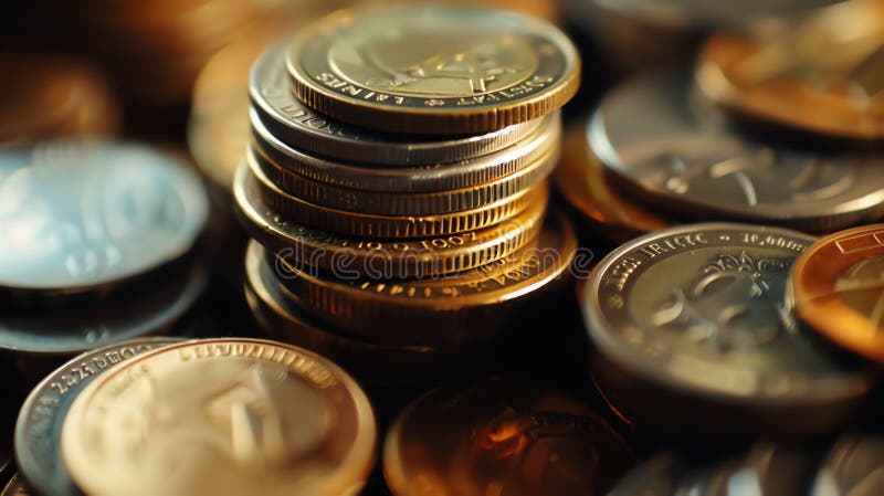 Illustration of Coins Wallet 45 Stock Illustration - Illustration of ...