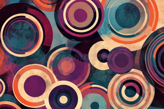 Illustration of a Collection of Abstract Circular Patterns in Various ...