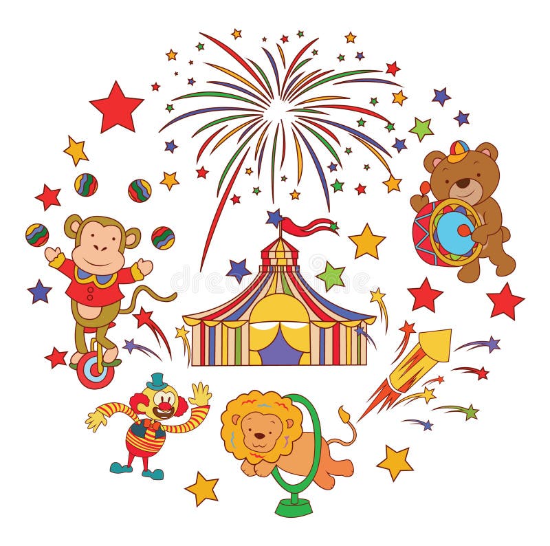Illustration Collection of Set Vector Circus Stock Vector ...