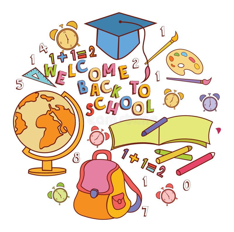 Illustration Collection of Set Vector School Stock Vector ...