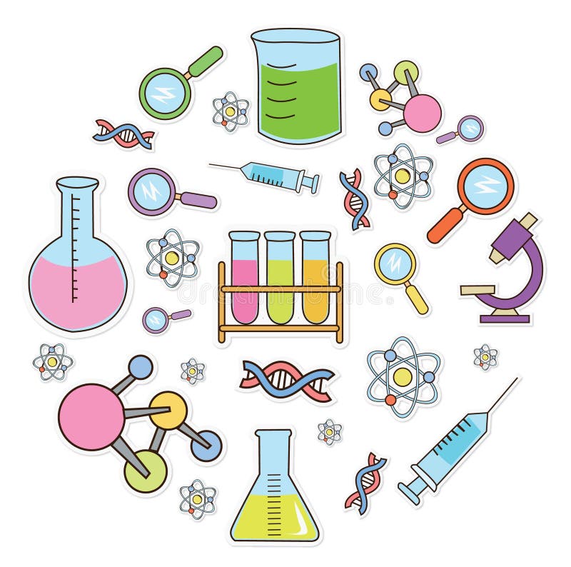 Illustration Collection of Set Vector Science Stock Illustration ...