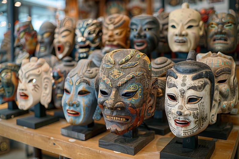 Illustration of Collection of Traditional Korean Folk Masks are ...