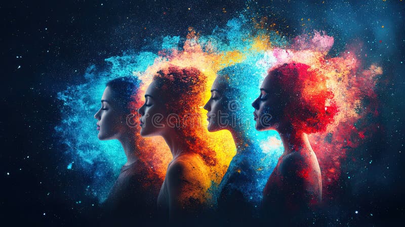 Collective Mind, Imagination, and Creative Mind. Concept Art ...