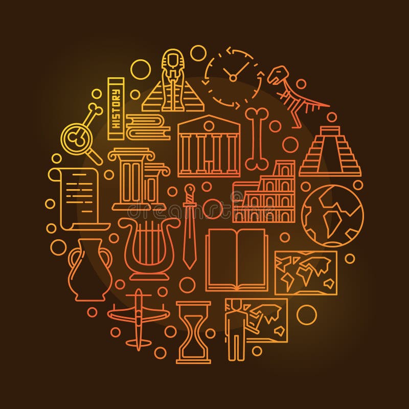 Illustration Linéaire D'histoire Illustration de Vecteur - Illustration ...