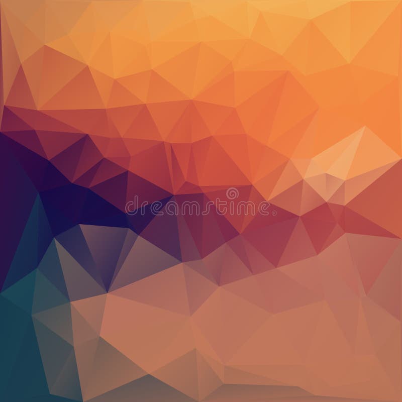 Illustration of Colored Triangle Abstract Background. Stock Vector ...