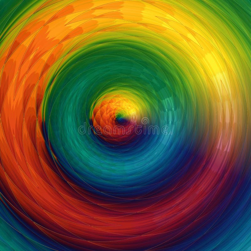 Illustration for a Colorful Abstract Circular Background Stock ...