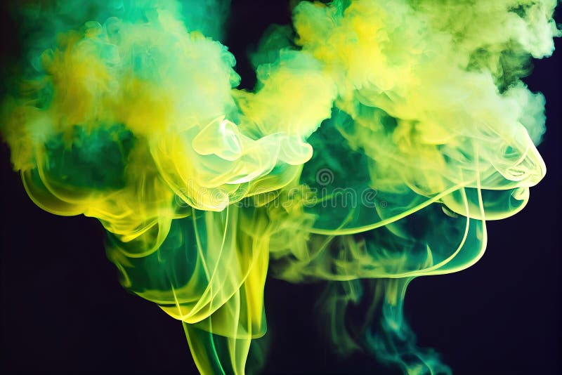 Illustration of a Colorful Abstract Cloud of Smoke for Wallpapers Stock ...