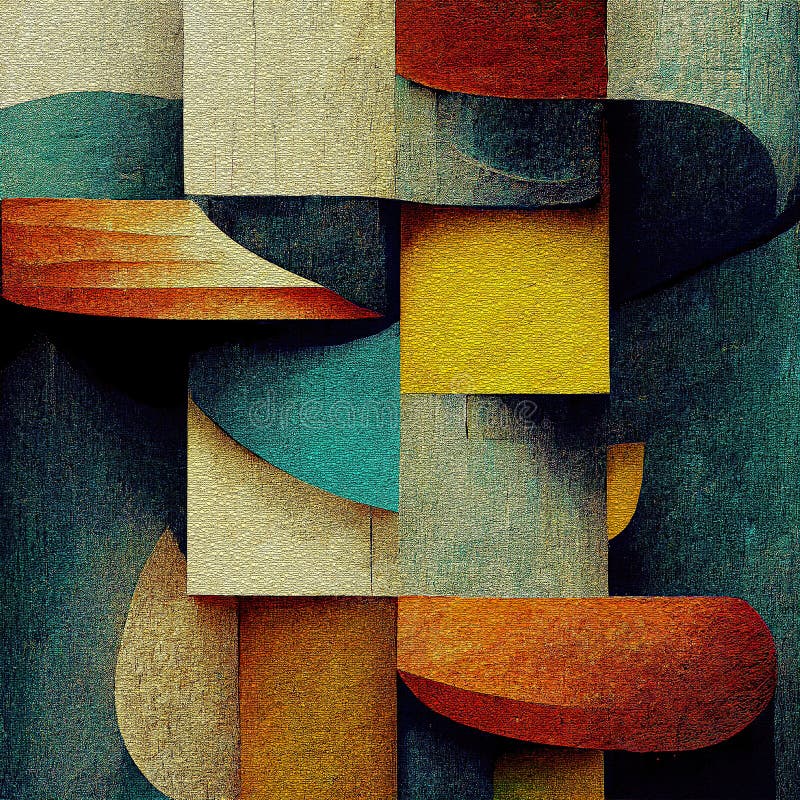 Illustration of Colorful Abstract Design Graphic Shape Stock ...