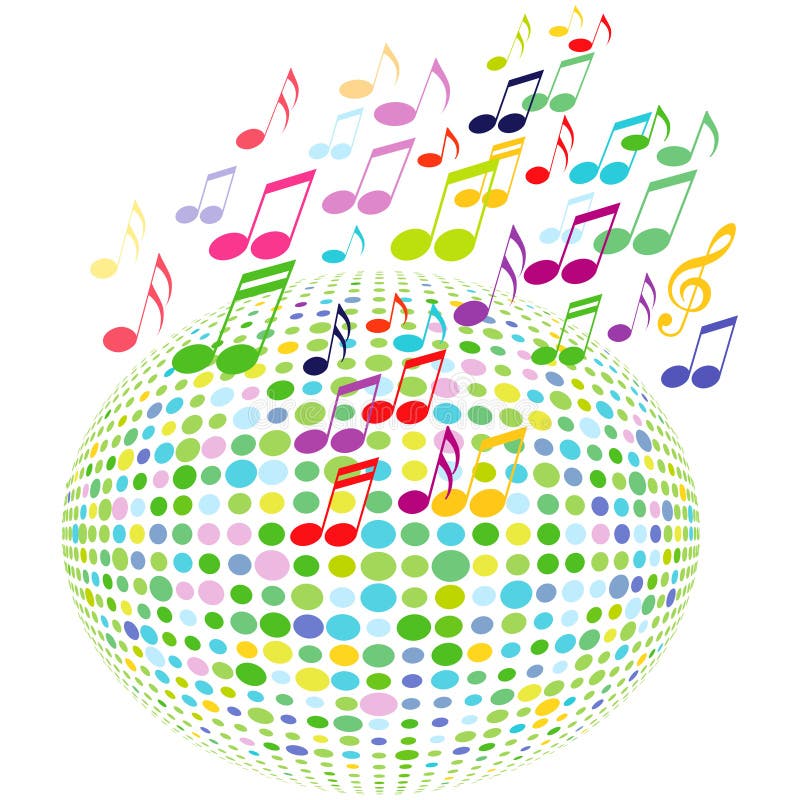 World Music Earth Notes stock vector. Illustration of world - 3224986