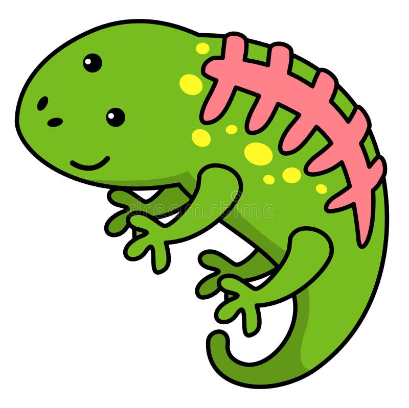 Colorful Cartoon Character Iguana Stock Vector - Illustration of ...