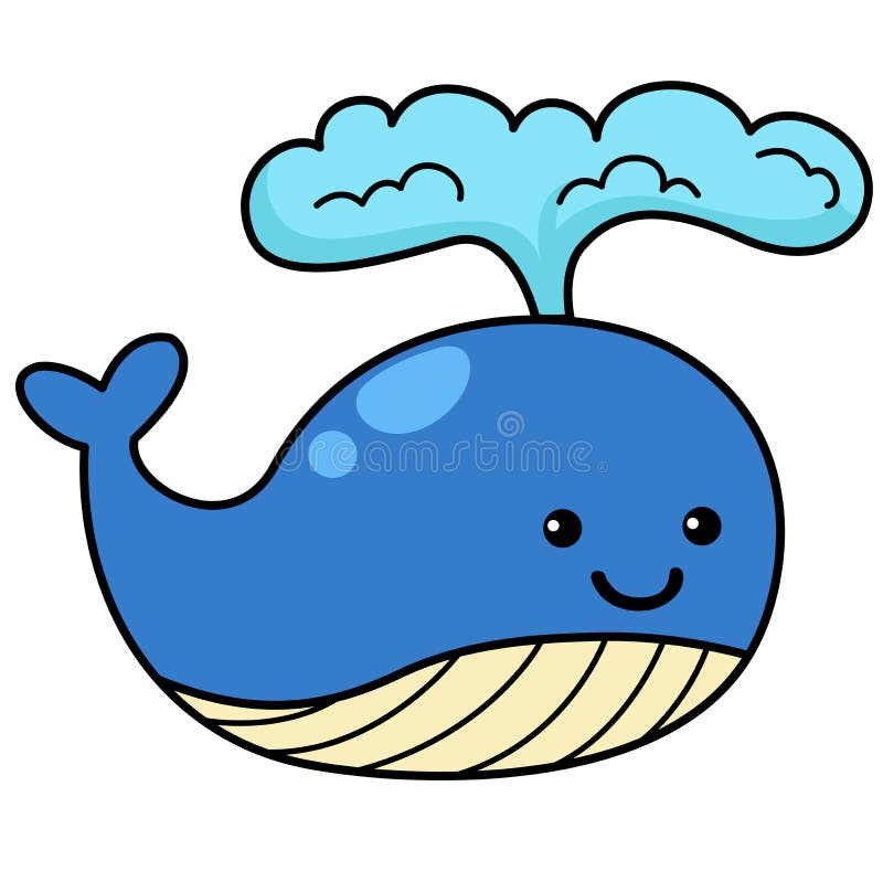 Colorful Cartoon Character Whale Stock Vector - Illustration of ...