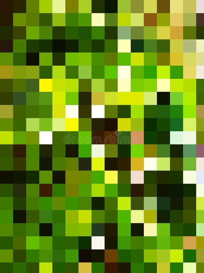 An Illustration of Colorful Digital Pattern of Squares Stock ...