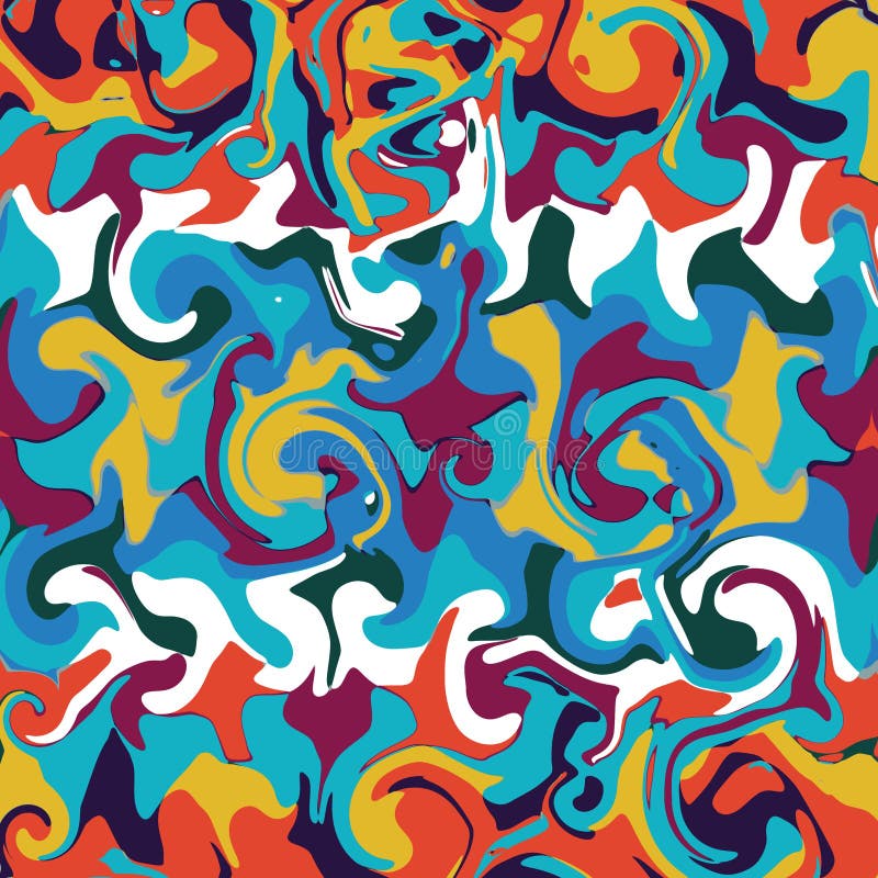 Illustration of Colorful Geometric Abstract Waves Pattern Stock ...