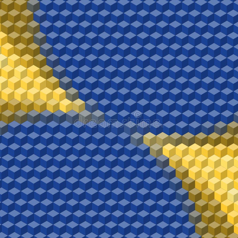 An Illustration of Colorful Isometric 3D Cube with Abstract Multicolor ...