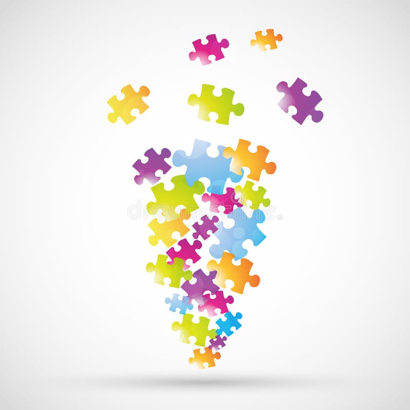 Illustration of a Jigsaw Puzzle Piece Surrounded by Pointing Arrows ...