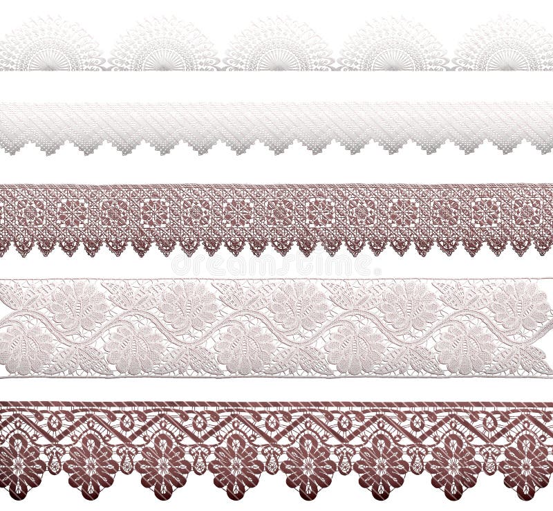 Lace Frame Isolated on White Stock Photo - Image of burgundy ...