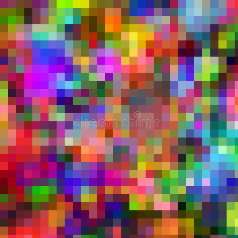 Illustration of Colorful Pixels Stock Illustration - Illustration of ...