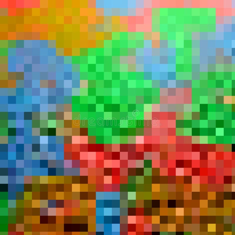 Illustration of Colorful Pixels Stock Illustration - Illustration of ...