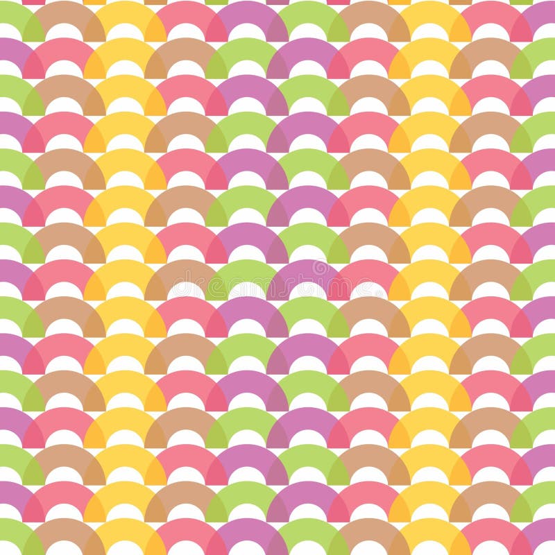 Illustration of Colorful Rainbow-shapes on a White Background Stock ...