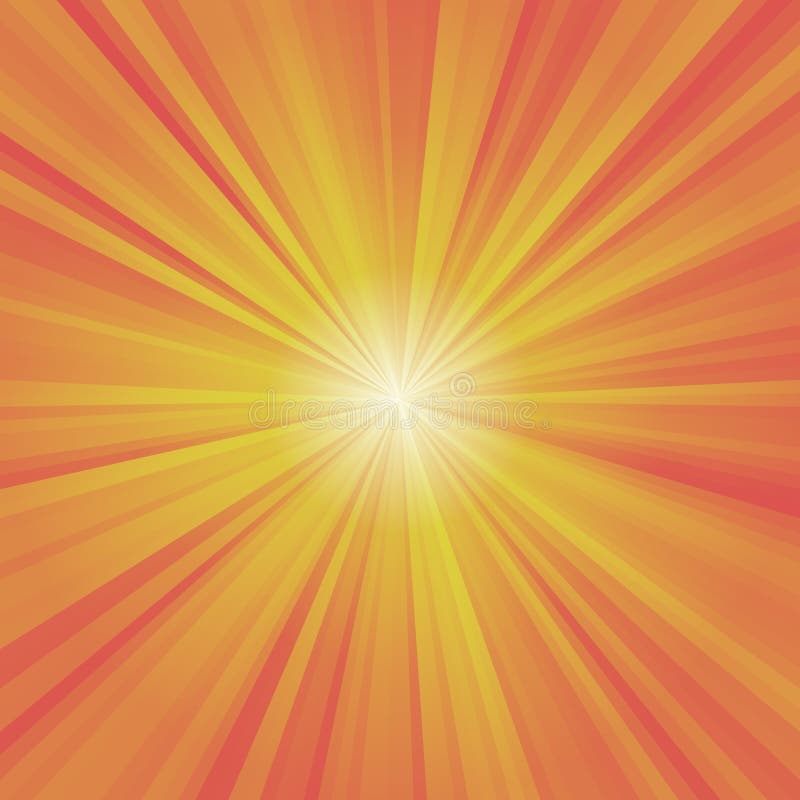 Illustration of Colorful Rays (yellow, Orange, Red) Stock Illustration ...