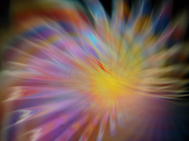 Illustration of Colorful Refracted Light Rays Intersecting with Each ...