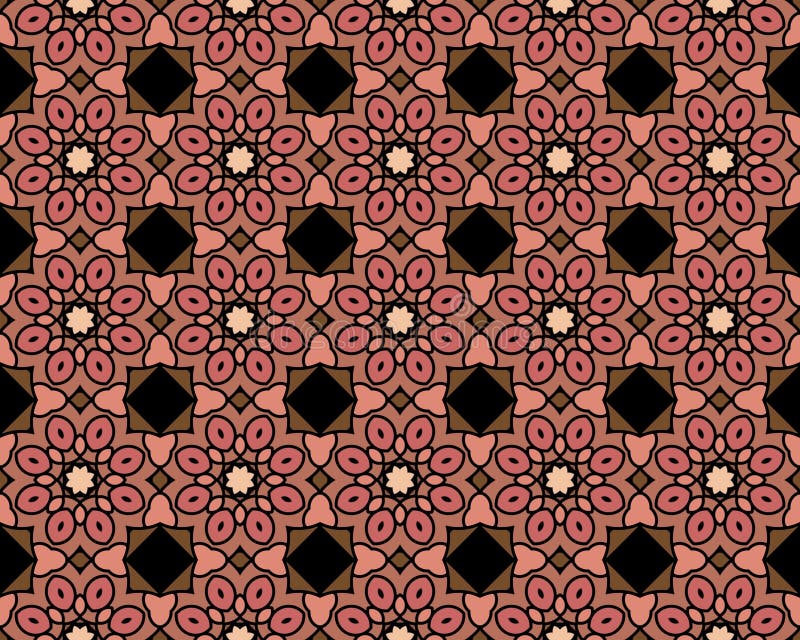 Illustration of a Colorful Seamless Tile Pattern for Wallpapers and ...