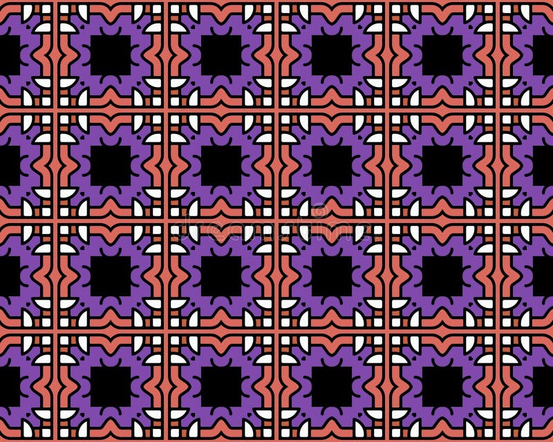 Illustration of Colorful Seamless Tile Patterns - Perfect for Wallpaper ...
