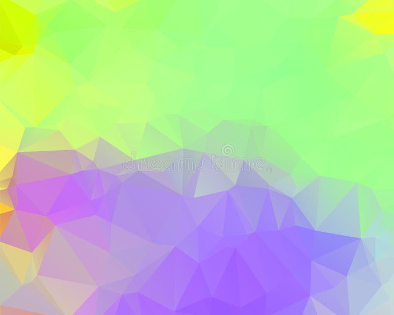 Colorful Swirl Rainbow Polygon Background or Frame. Abstract Rectangle ...