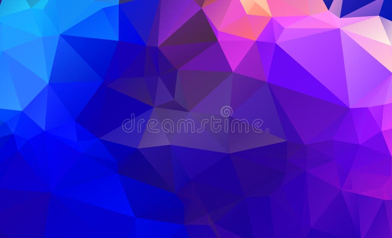 Colorful Swirl Rainbow Polygon Background or Frame. Abstract Rectangle ...