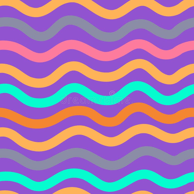 Colorful wave pattern stock illustration. Illustration of minimal ...