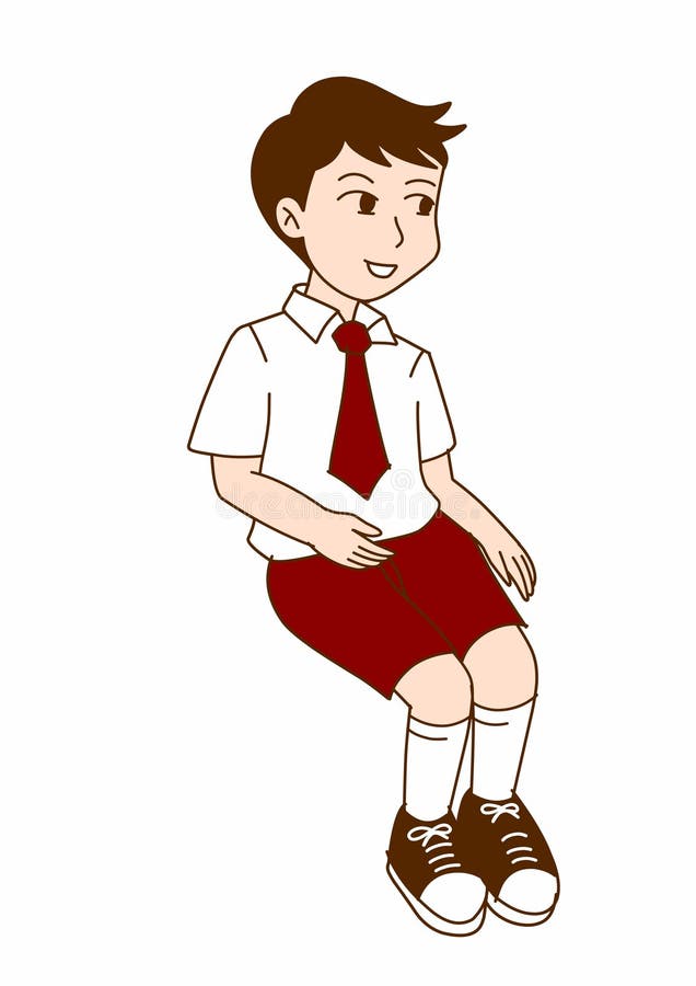 Elementary School Illustration for Comic Character Stock Illustration ...