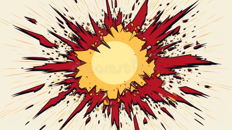 Illustration, Comic Explosion. or Use As an Element in a Larger ...