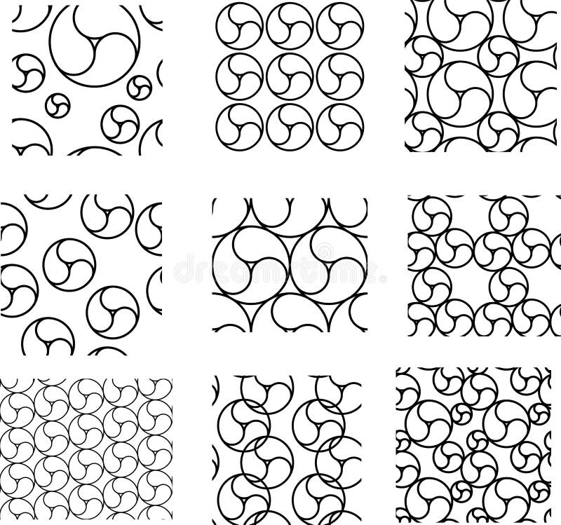 Tomoe Pattern Stock Illustrations – 107 Tomoe Pattern Stock ...