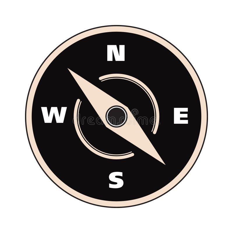 Illustration of Compass Icon Stock Vector - Illustration of navigation ...